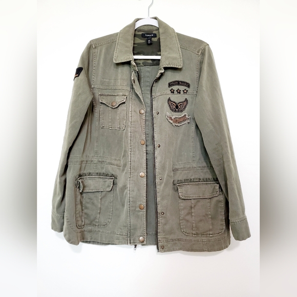 torrid | Jackets & Coats | Torrid Army Style Olive Green Jacket | Poshmark